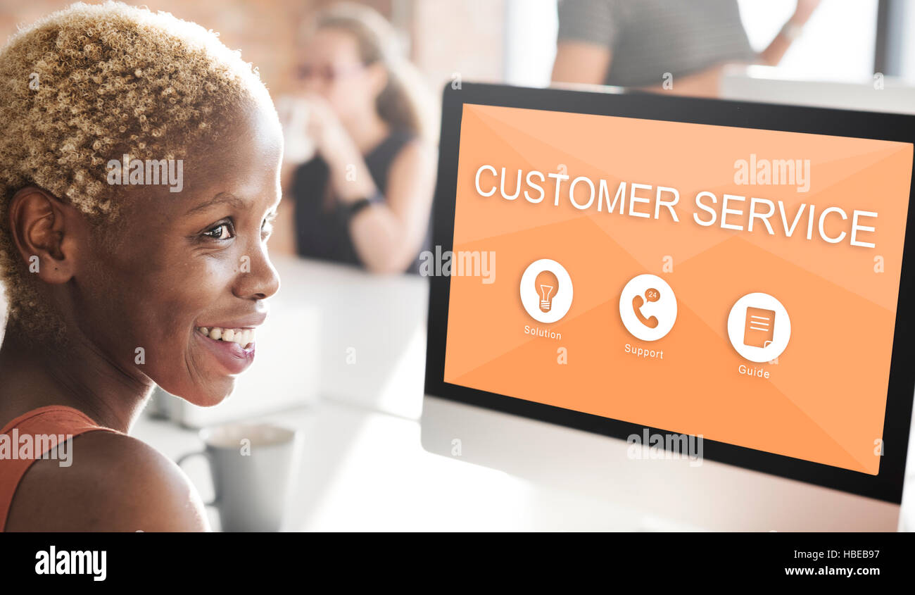 Customer Service Contact Us Help Desk Concept Stock Photo - Alamy