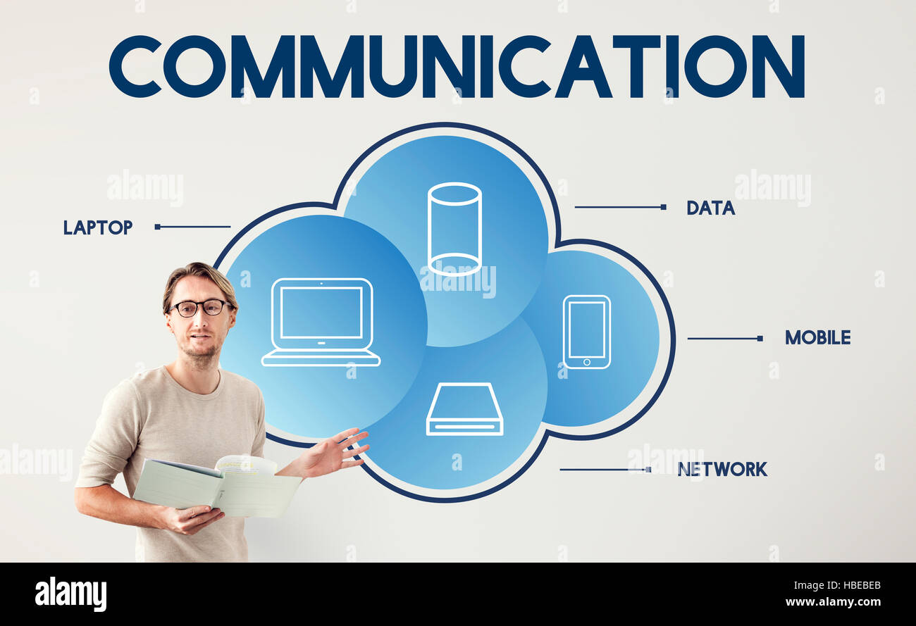Communication Cloud Network Connection Concept Stock Photo - Alamy