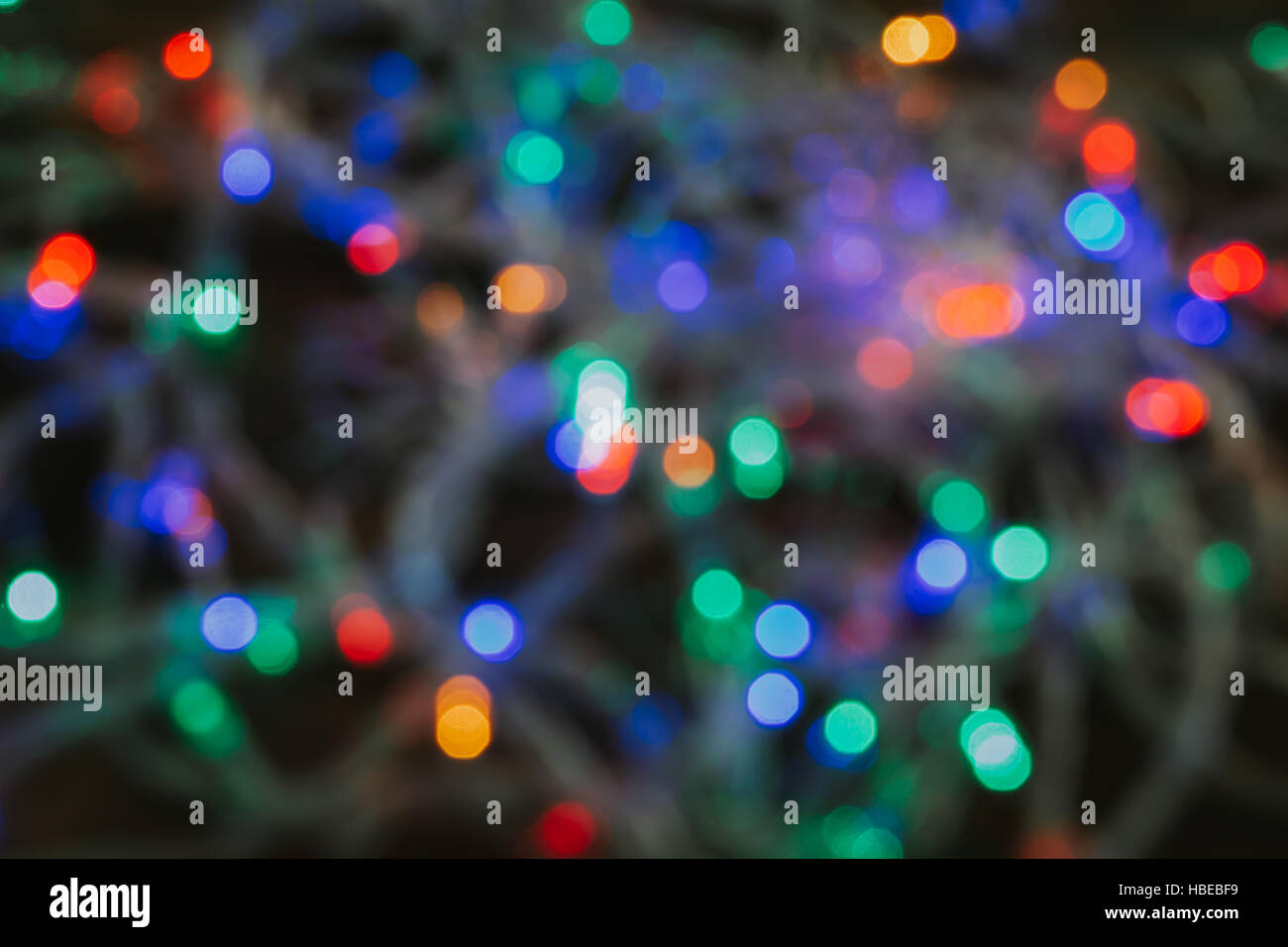 Colorful lights to decorate the house in Christmas Stock Photo - Alamy