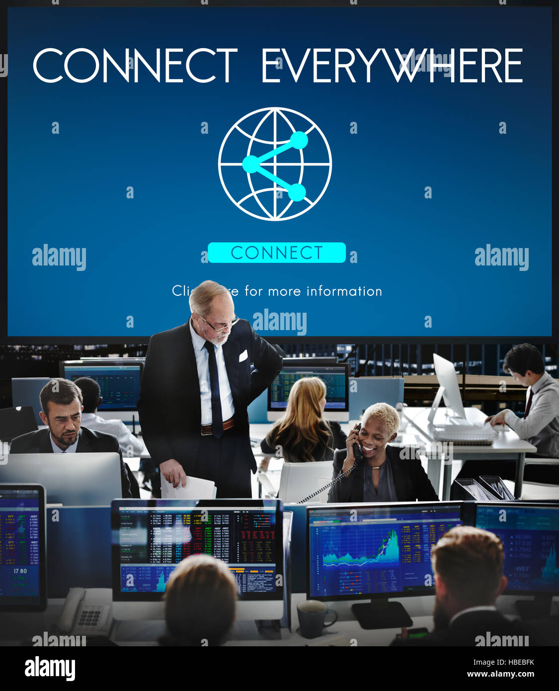 Connect Everywhere Globalization Technology Concept Stock Photo - Alamy