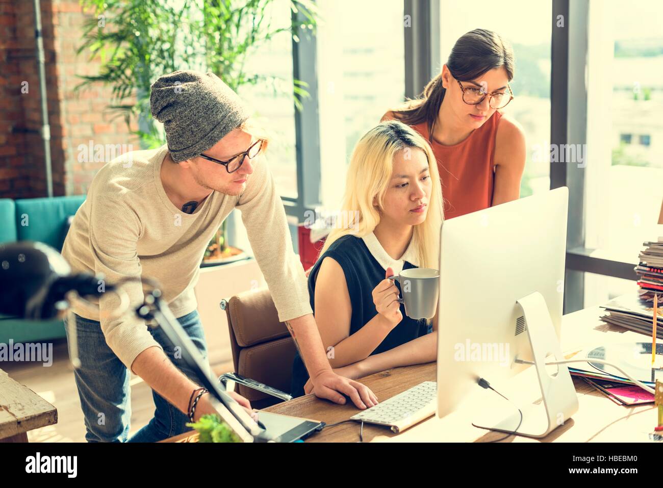 Teamwork Discussion Meeting Brainstorming Start up Concept Stock Photo ...