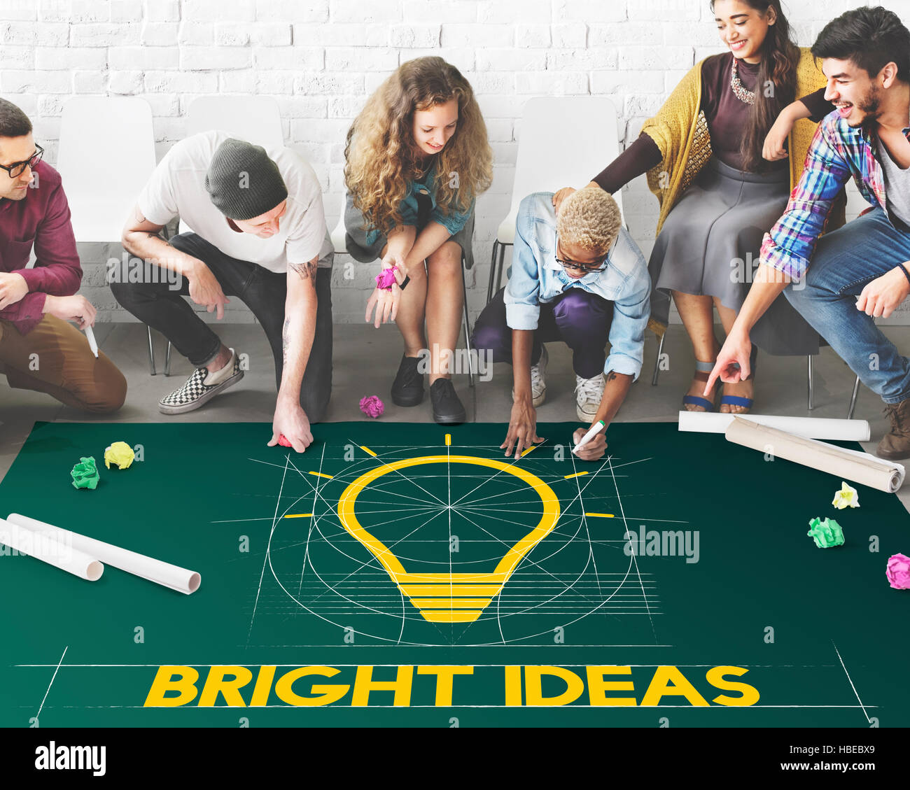Ideas Think Innovation Creative Imagination Concept Stock Photo - Alamy