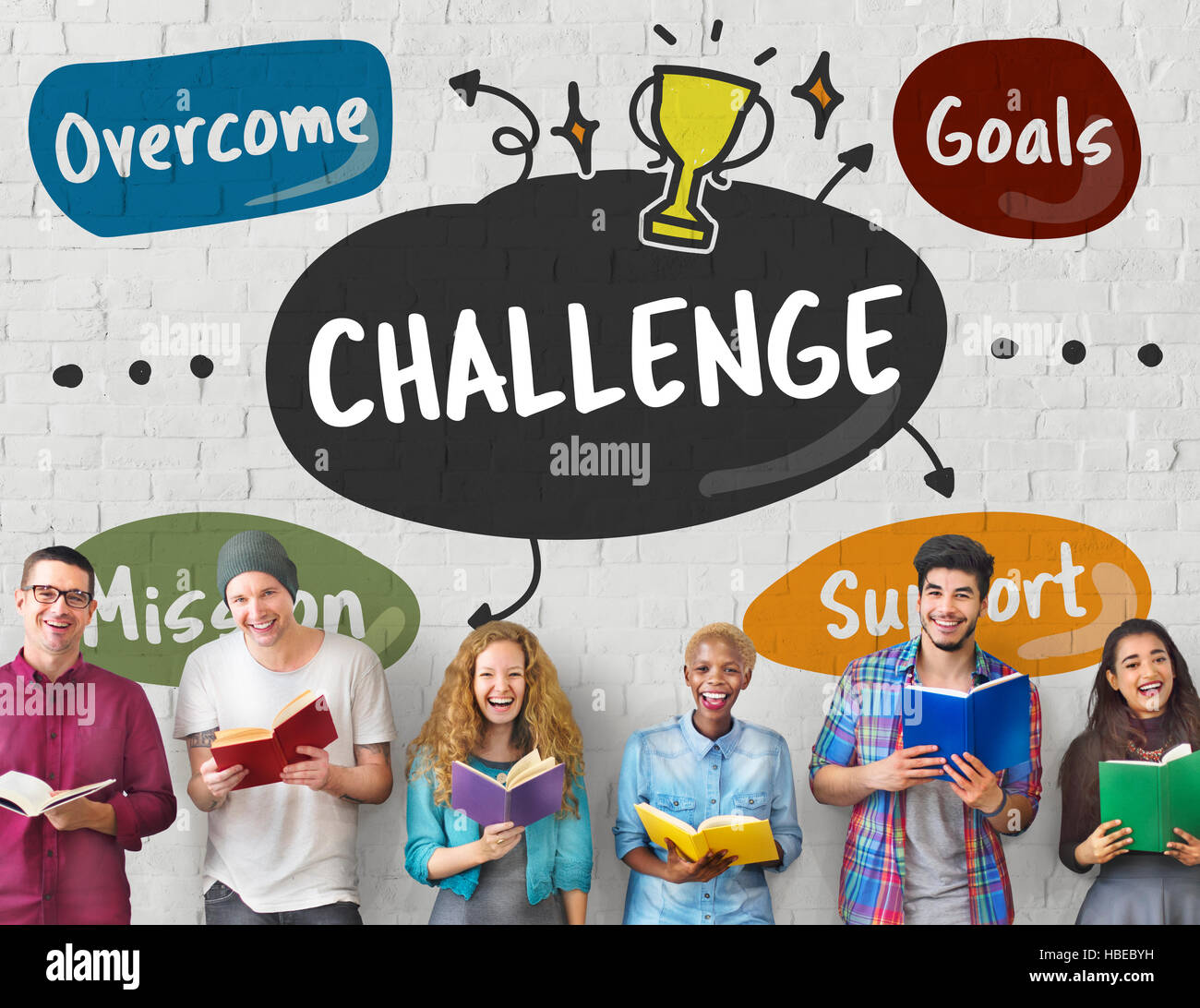 Challenge Competition Goals Improvement Mission Concept Stock Photo - Alamy