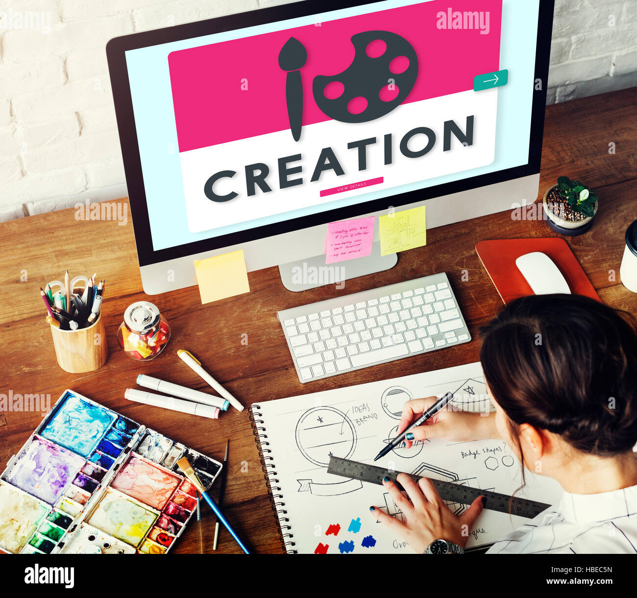 Art Paint Creative Creation Design Paint Drawing Concept Stock Photo ...