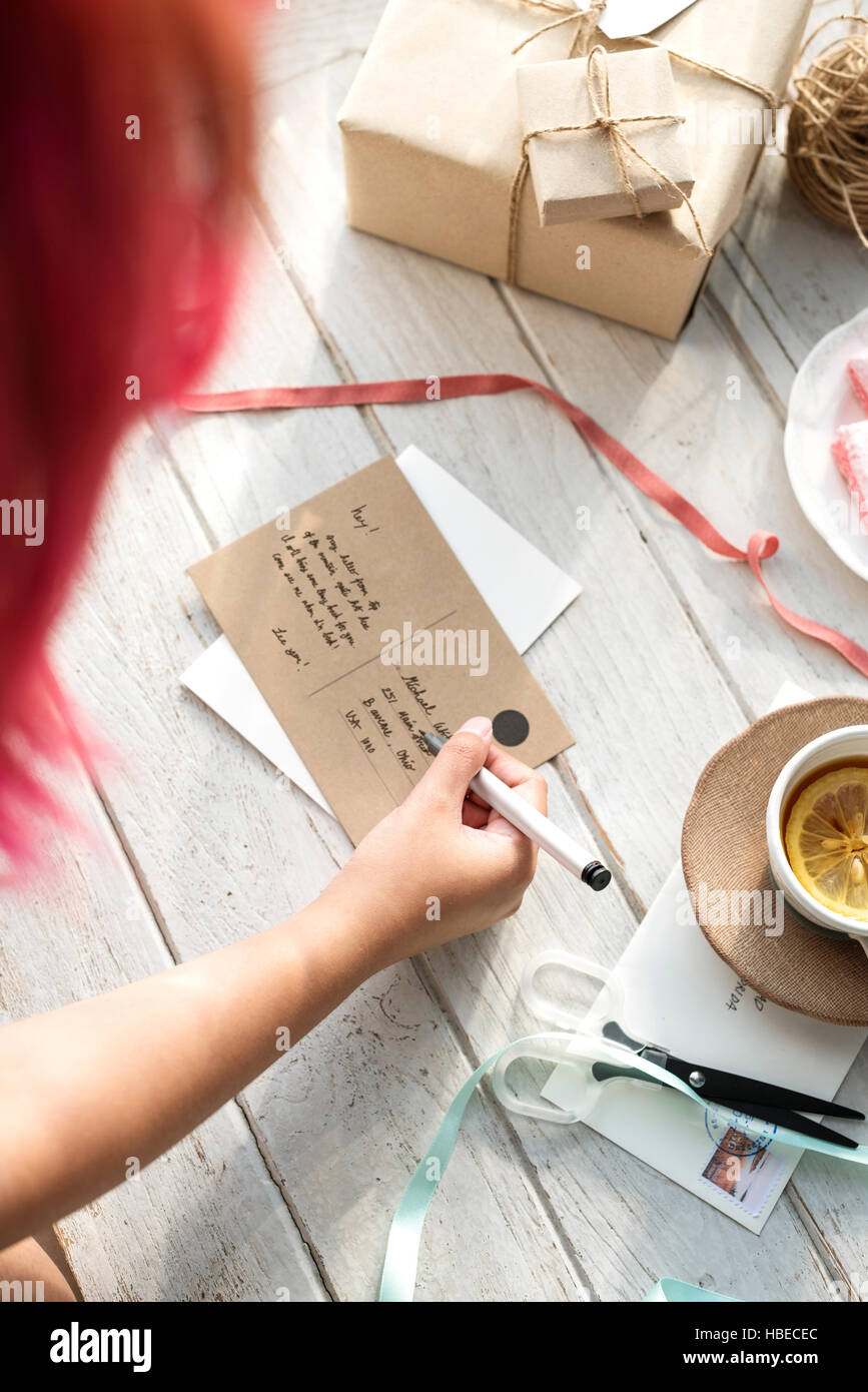 Letter Mail Ideas Stylish Trends Infrmation Concept Stock Photo - Alamy