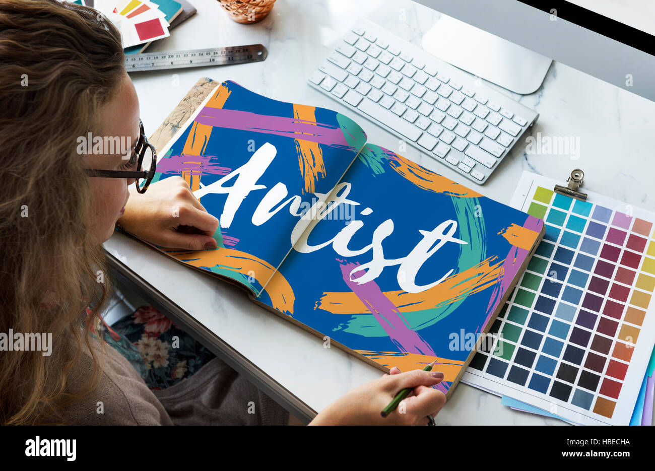Artist Art Craft Creation Creative Imagination Concept Stock Photo - Alamy