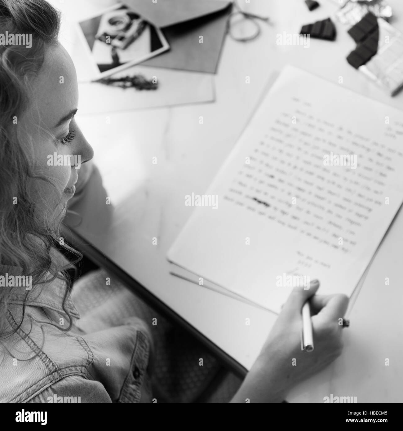 Written Women Female Girl Message Statement Concept Stock Photo - Alamy