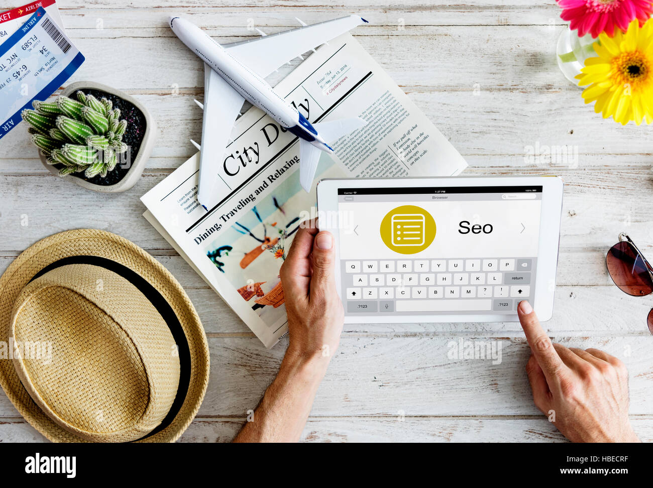 Find Search Browse Magnifying Glass Concept Stock Photo - Alamy