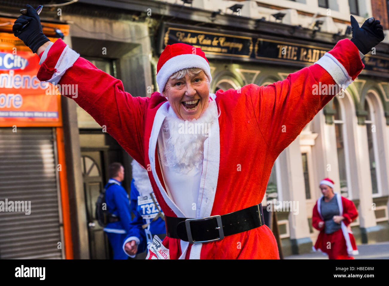 Fun run pride captured during the 2016 Santa Dash through the streets ...