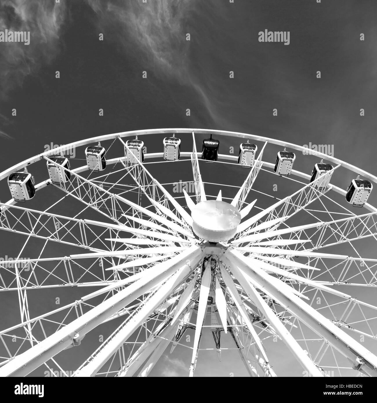 Ferris wheel world fair Black and White Stock Photos & Images - Alamy