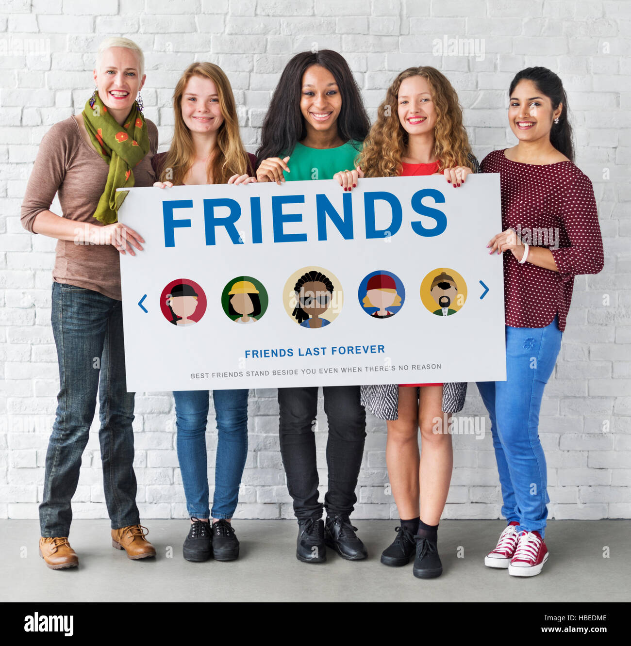 Friends Best Support Love Concept Stock Photo - Alamy