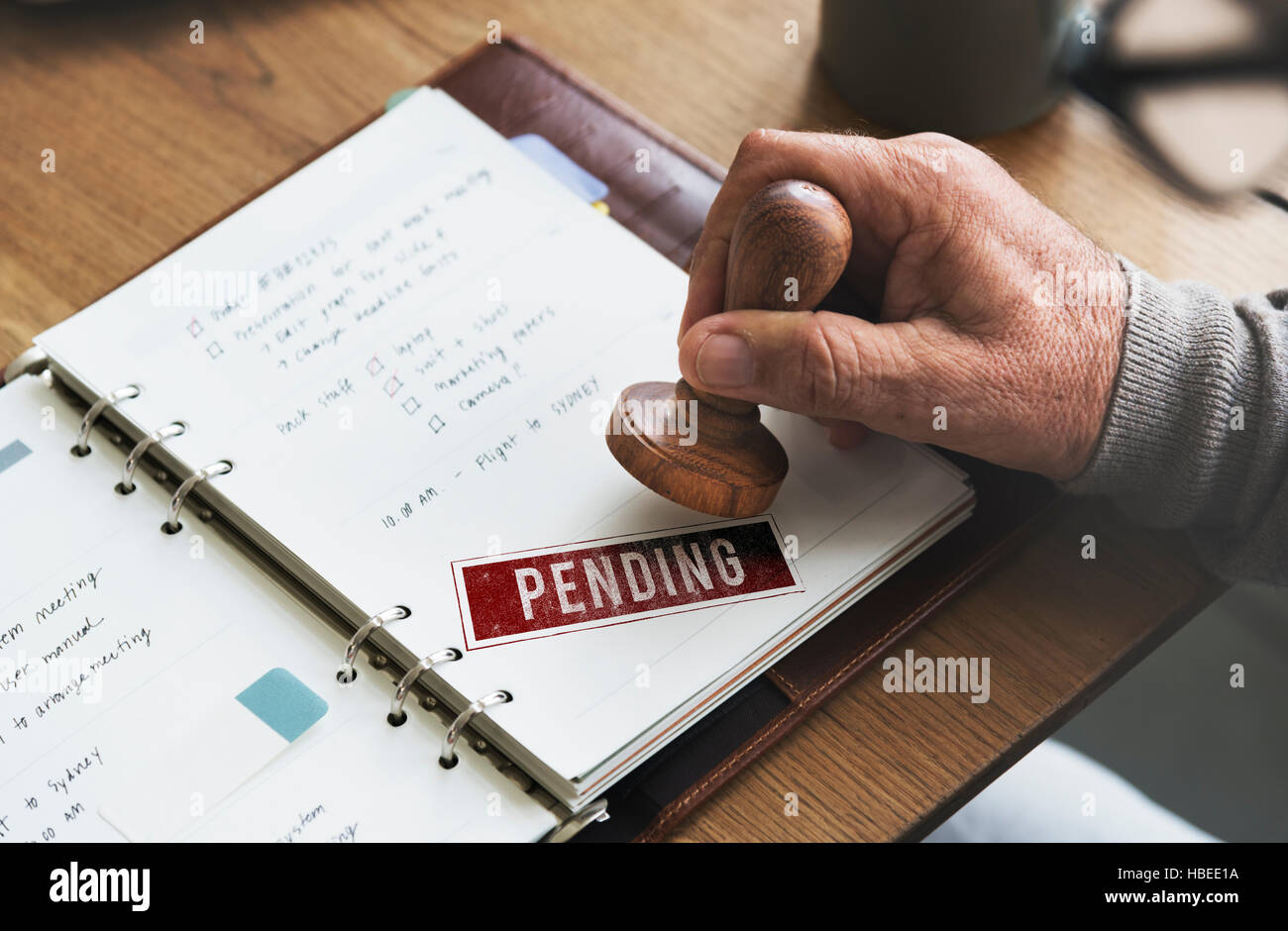 Caution Denied Pending Rejected Secret Warning Concept Stock Photo - Alamy