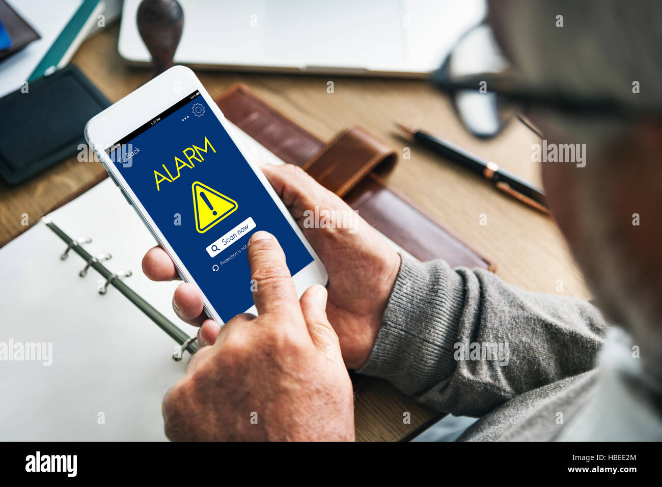 Alarm Caution Risk Danger Attention Concept Stock Photo - Alamy