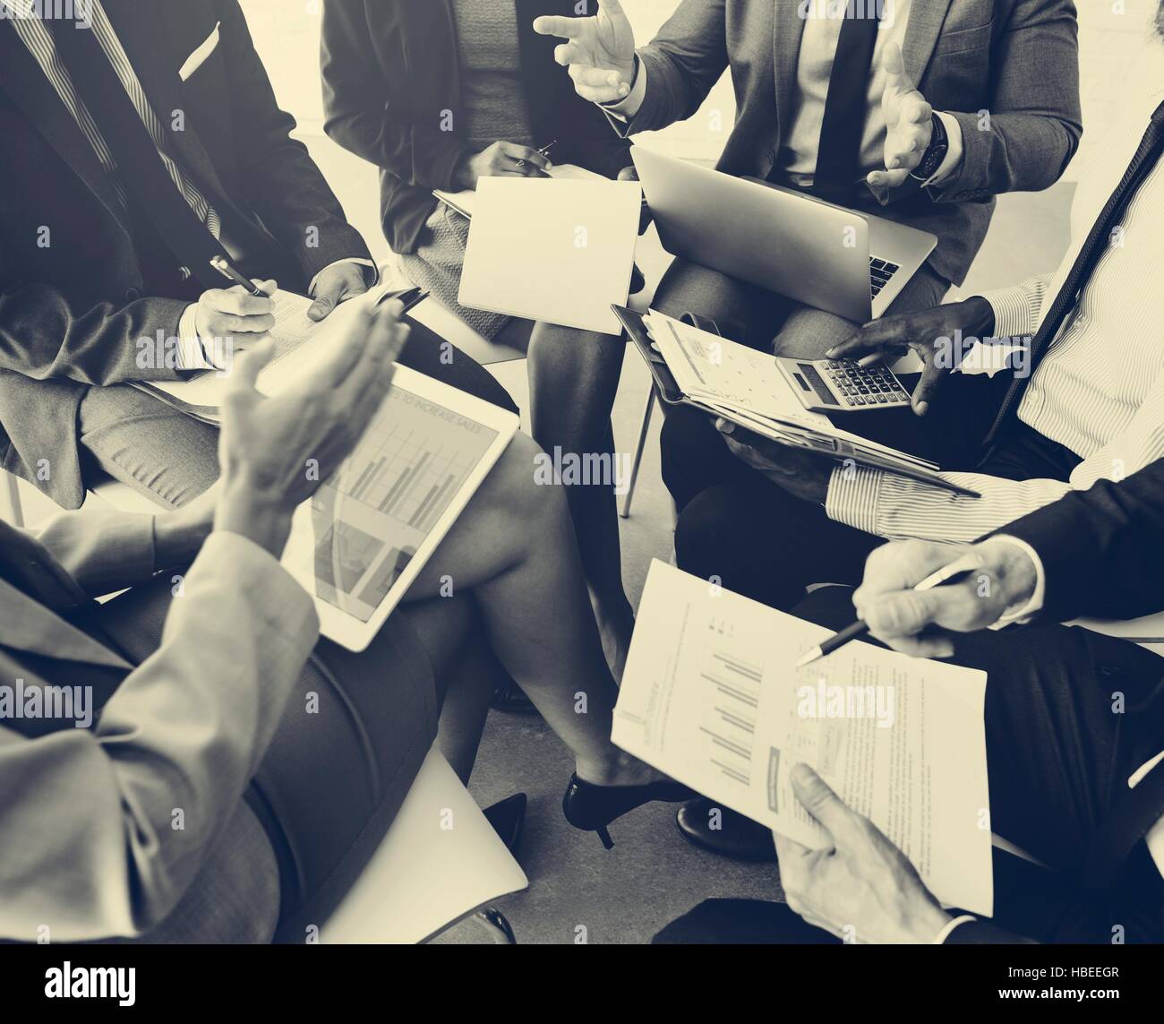 Business People Discussion Marketing Plan Meeting Concept Stock Photo ...