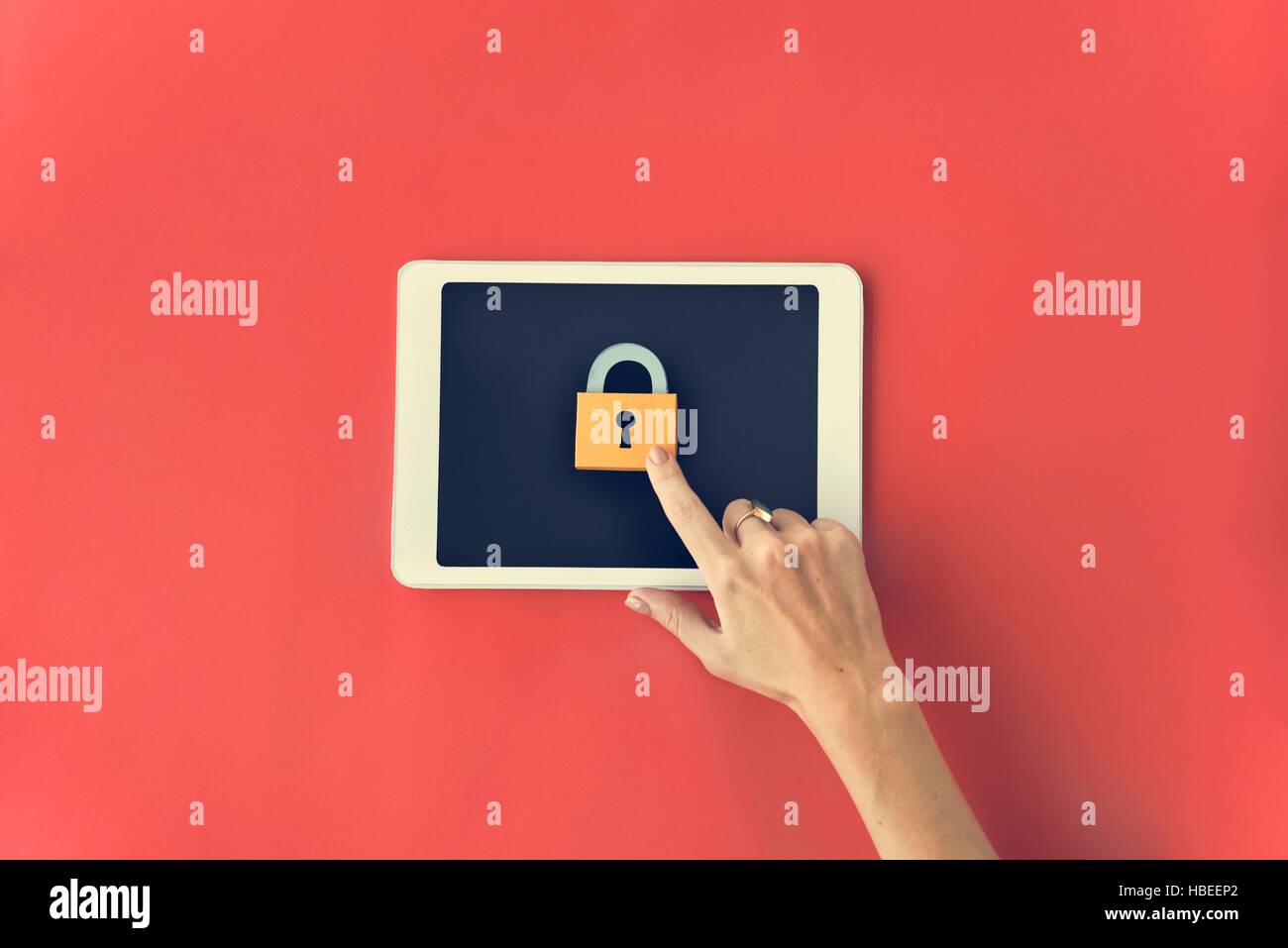 Tablet Digital Device Information Technology Concept Stock Photo - Alamy