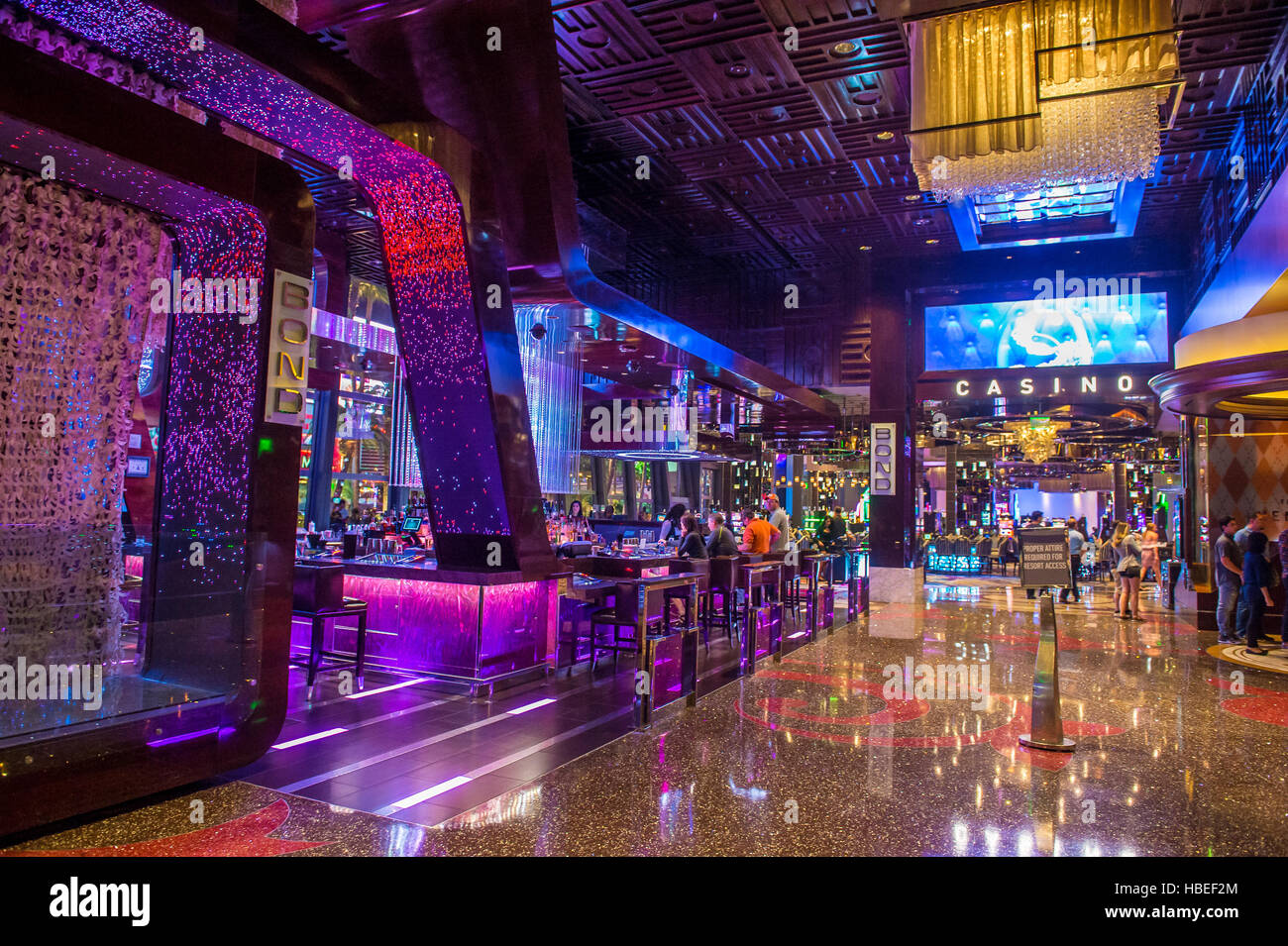 The Interior of Cosmopolitan hotel and casino in Las Vegas Stock Photo ...