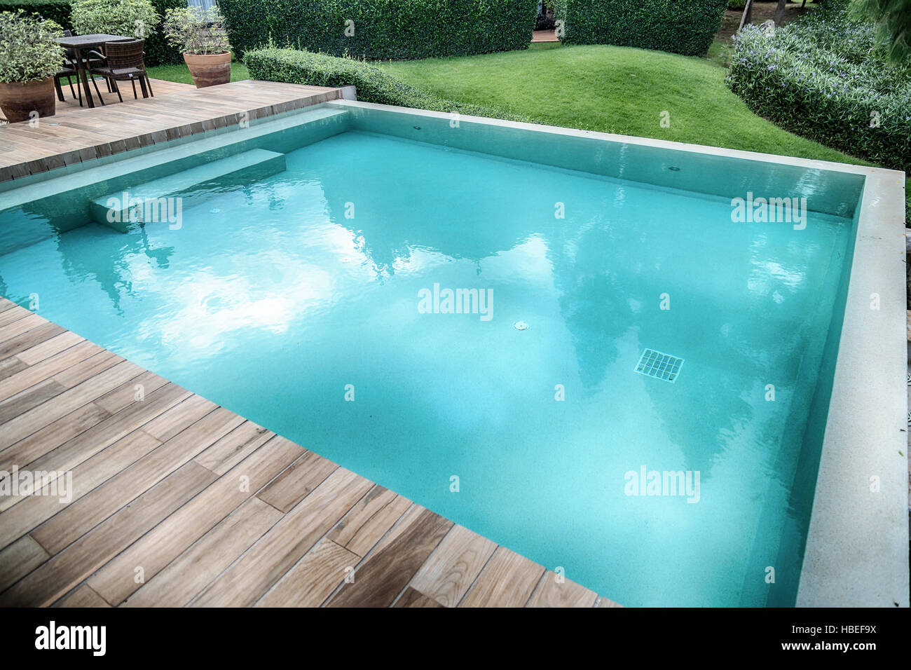 swimming pool in beautiful park Stock Photo - Alamy