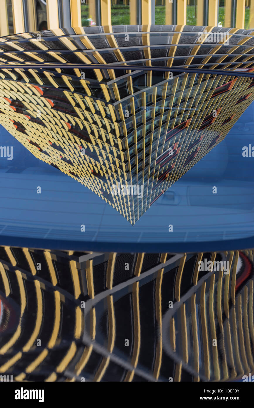 Abstract reflection on shiny car body Stock Photo - Alamy