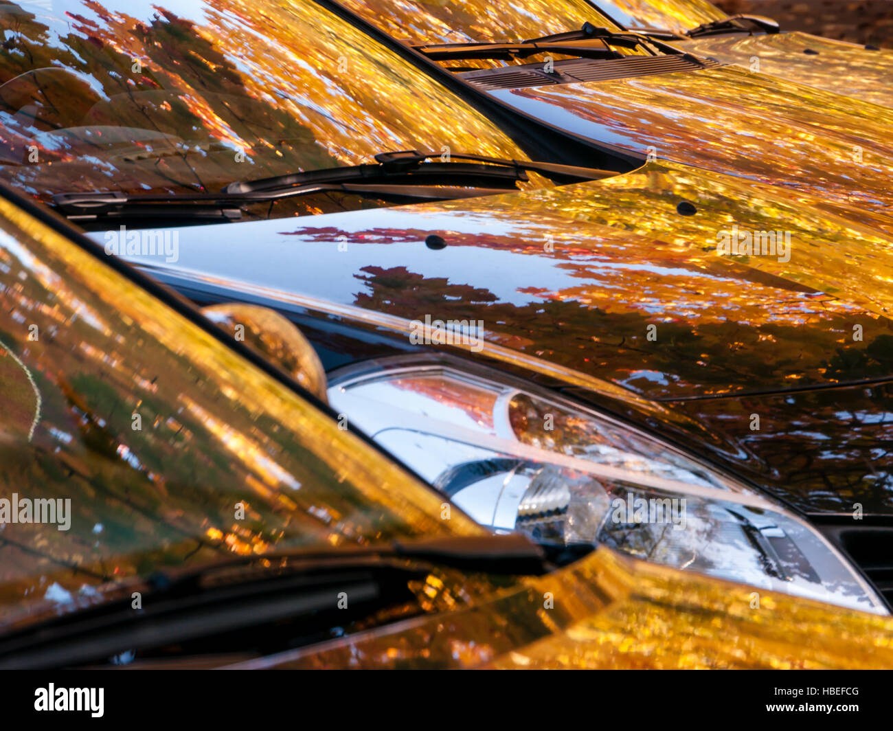 Abstract reflection on shiny car body Stock Photo - Alamy