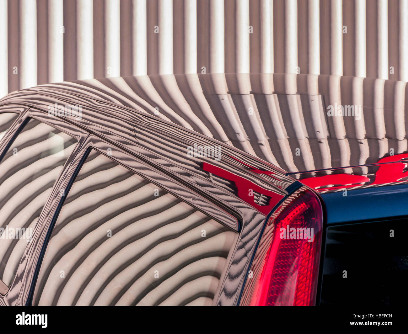 Abstract reflection on shiny car body Stock Photo - Alamy
