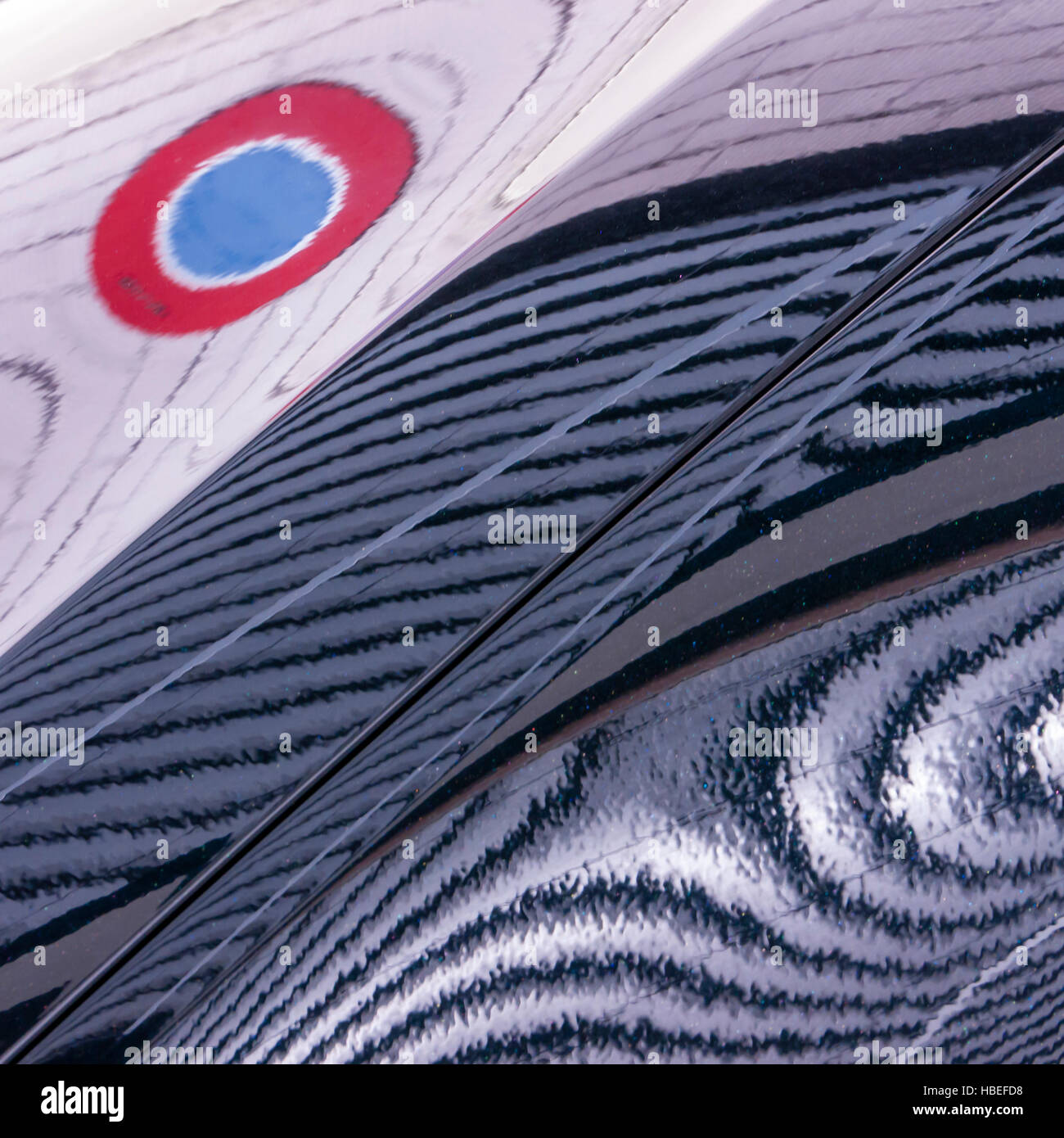 Abstract reflection on shiny car body Stock Photo - Alamy