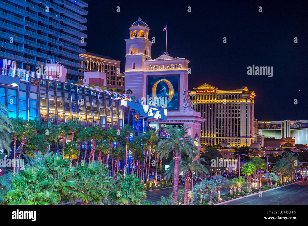 View of the strip in Las Vegas Stock Photo - Alamy