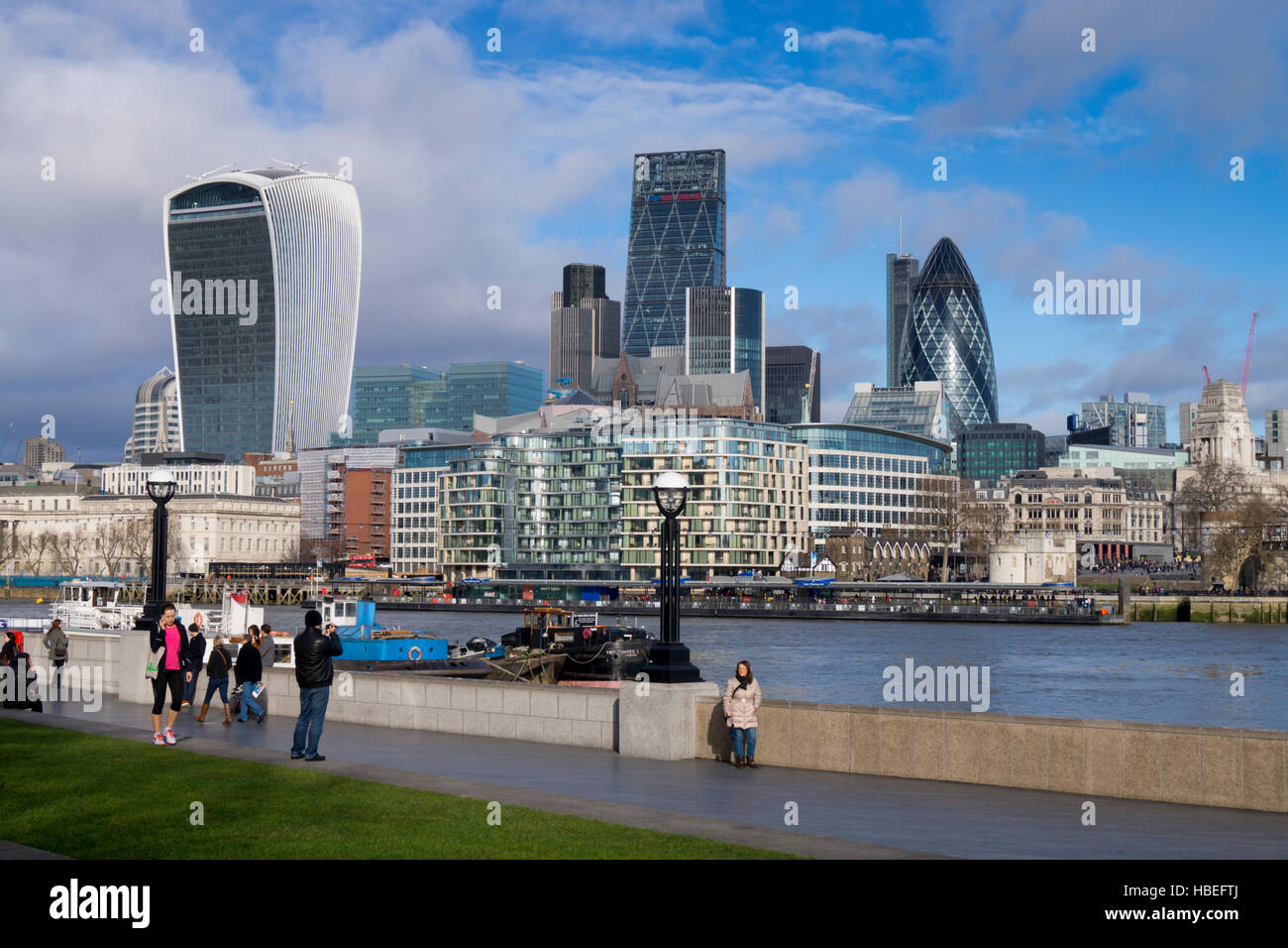 europe, UK, England, London, City Square Mile riverscape Stock Photo ...