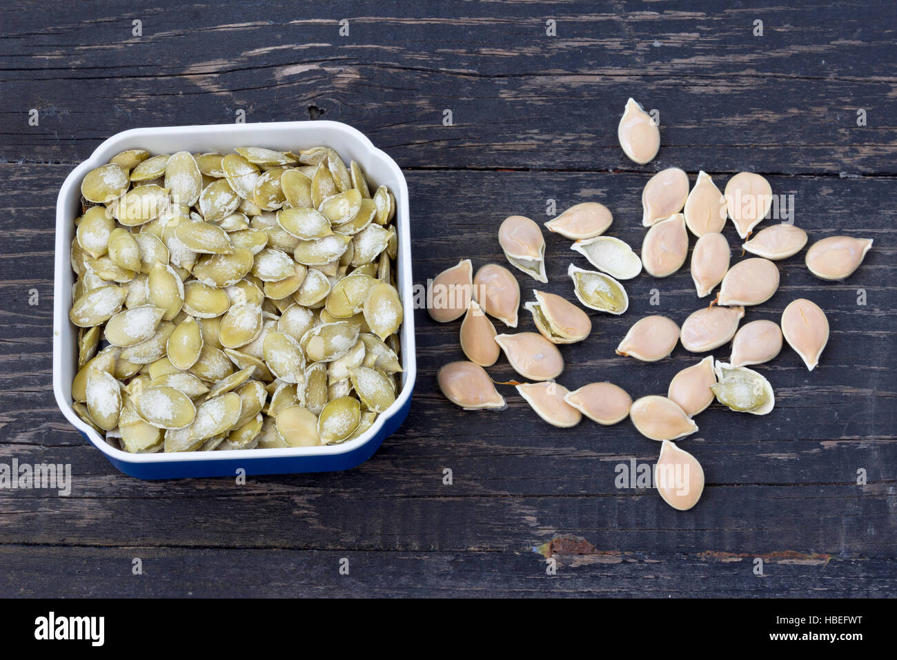 Pumpkin seeds, close up Stock Photo - Alamy