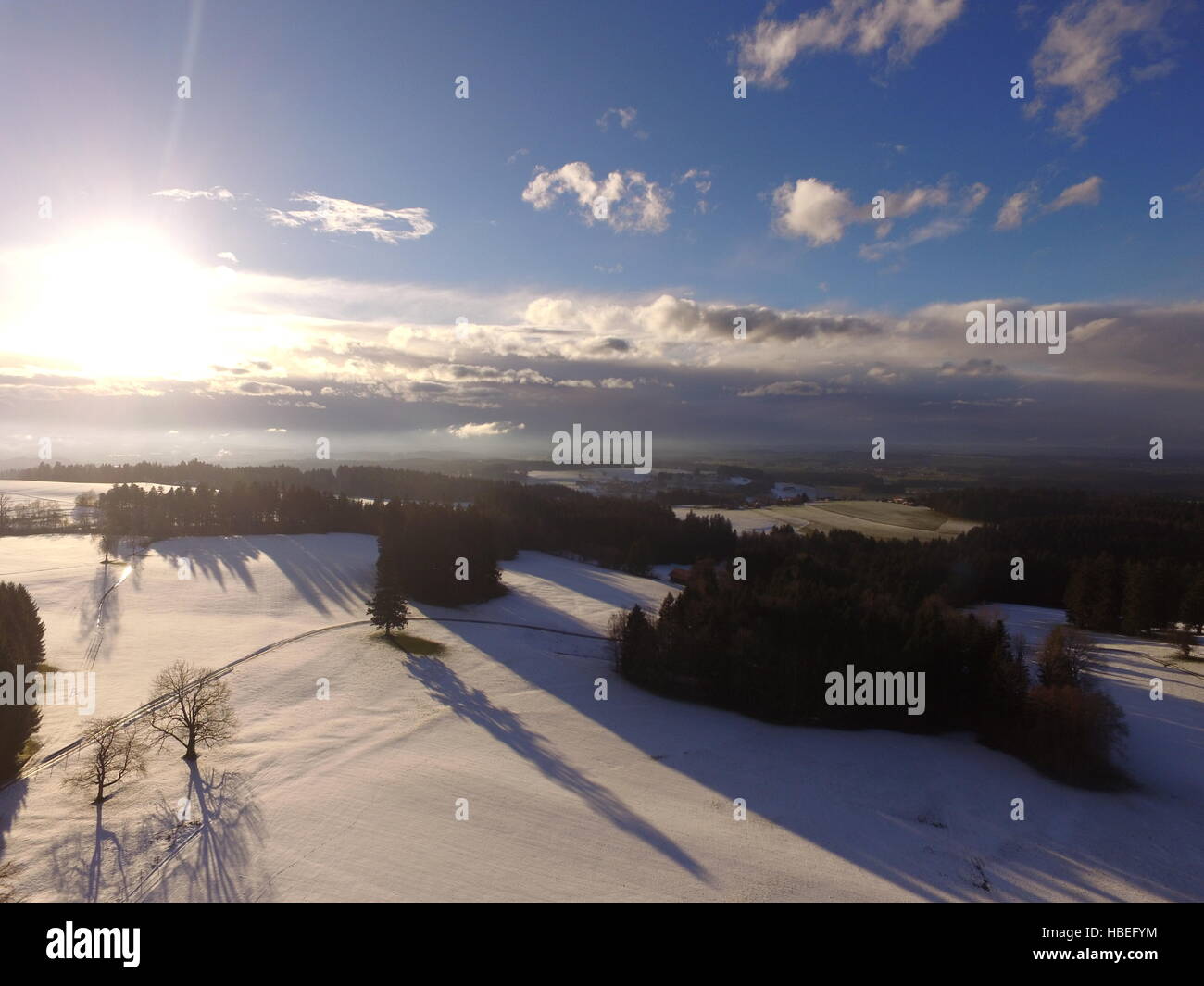 Aerial landscape in winter hi-res stock photography and images - Alamy