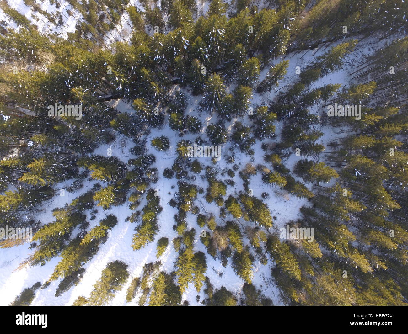 Winter landscape aerial Stock Photo - Alamy