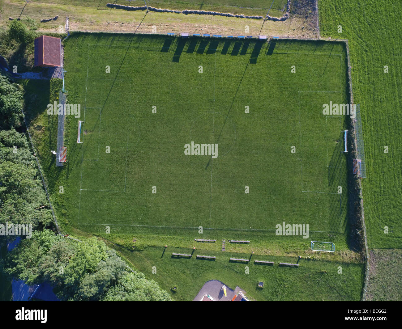 Soccer pitch aerial hi-res stock photography and images - Alamy