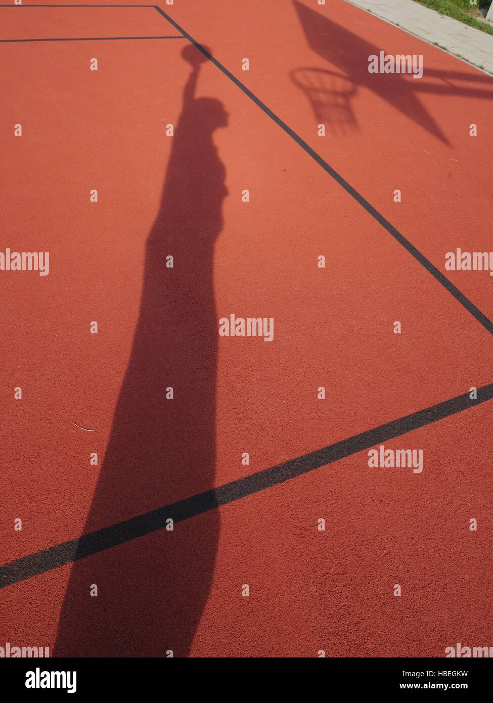 basketball player shadow Stock Photo - Alamy