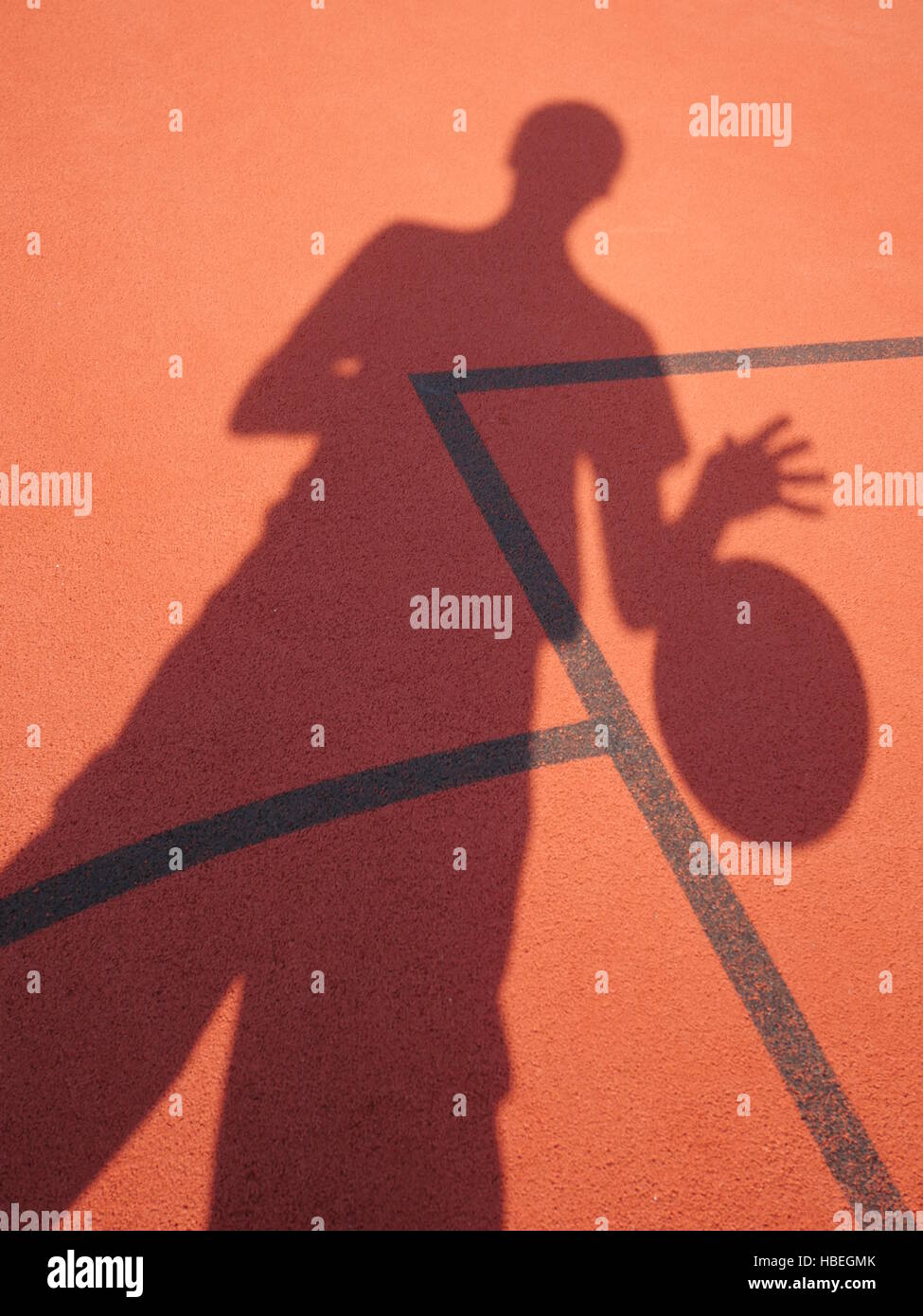 basketball player shadow Stock Photo - Alamy
