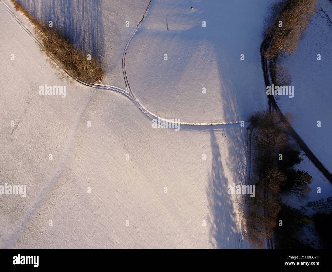 aerial winter landscape Stock Photo - Alamy