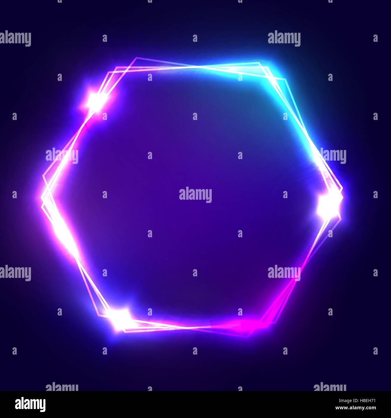 Hexagonal sign Stock Vector Images - Alamy