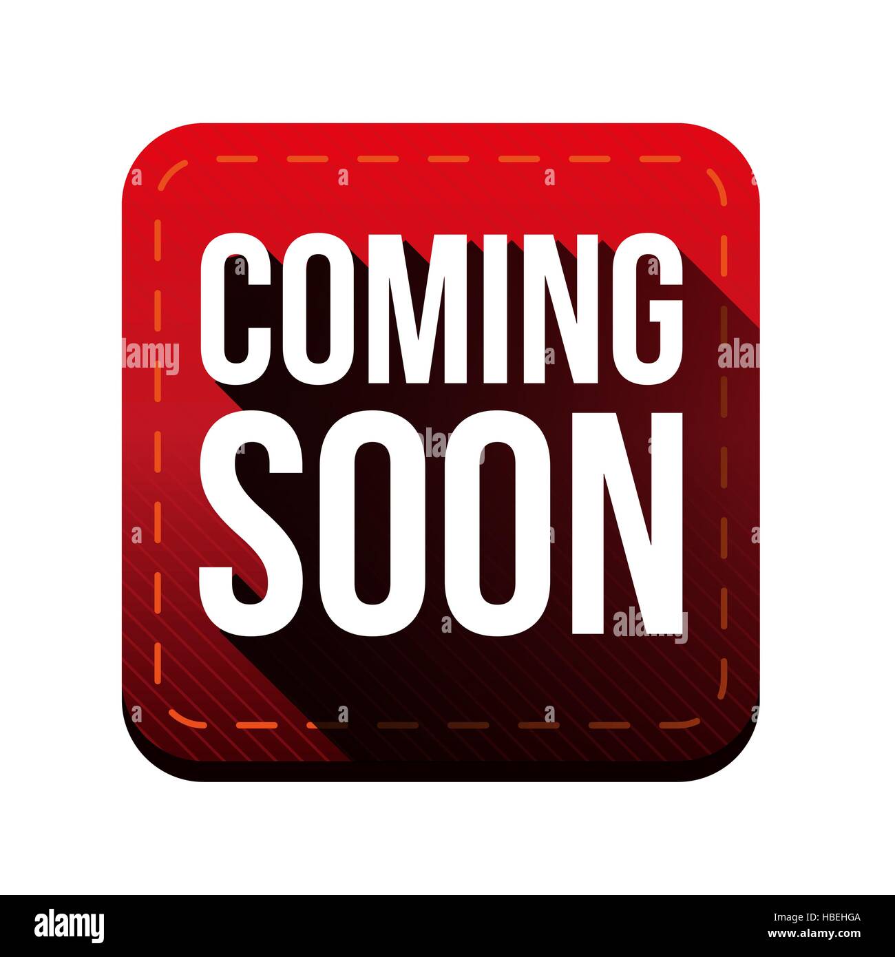 Coming soon button red Stock Vector Image & Art - Alamy