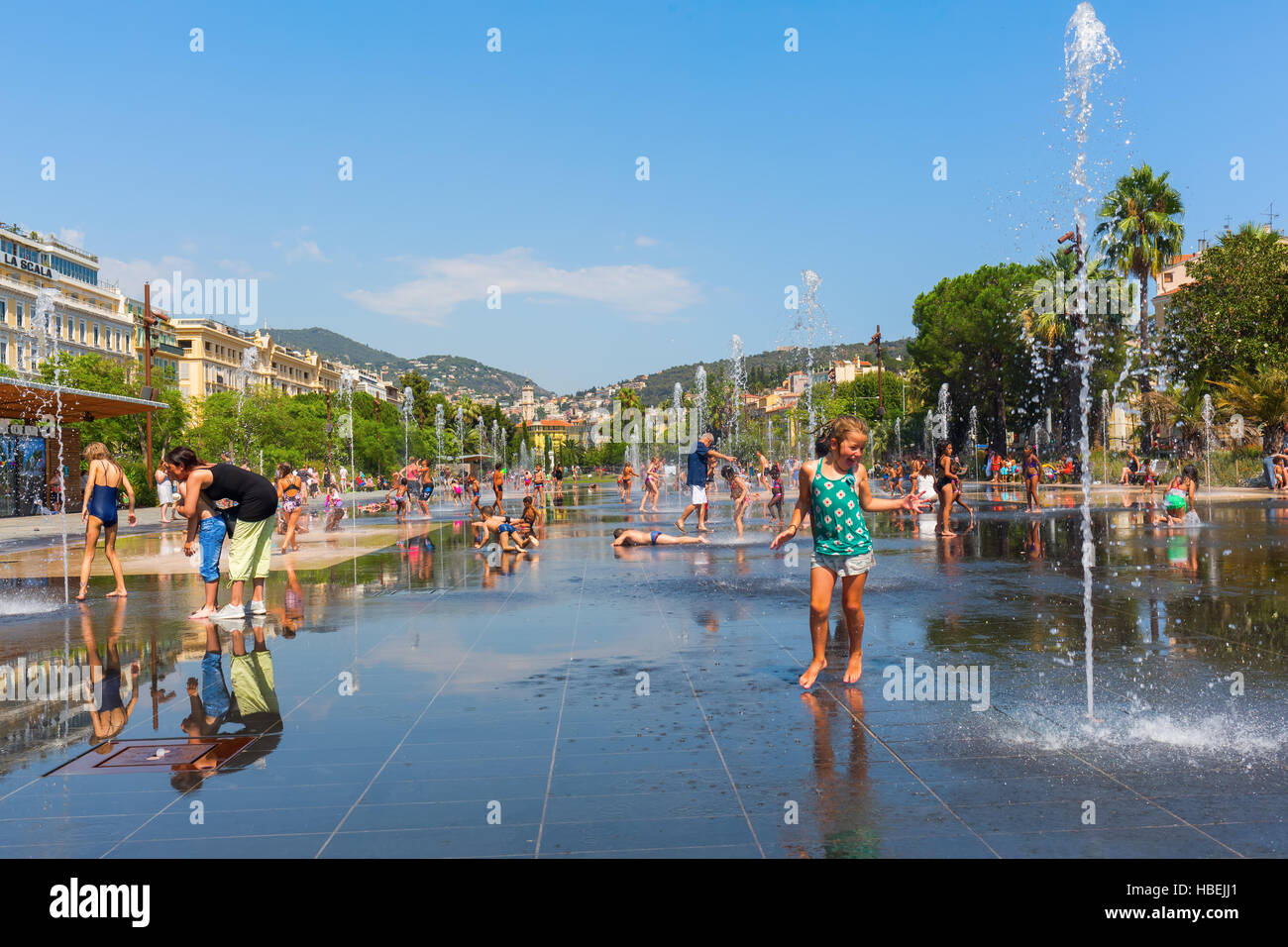 Promenade du Paillon in Nice, France Stock Photo - Alamy