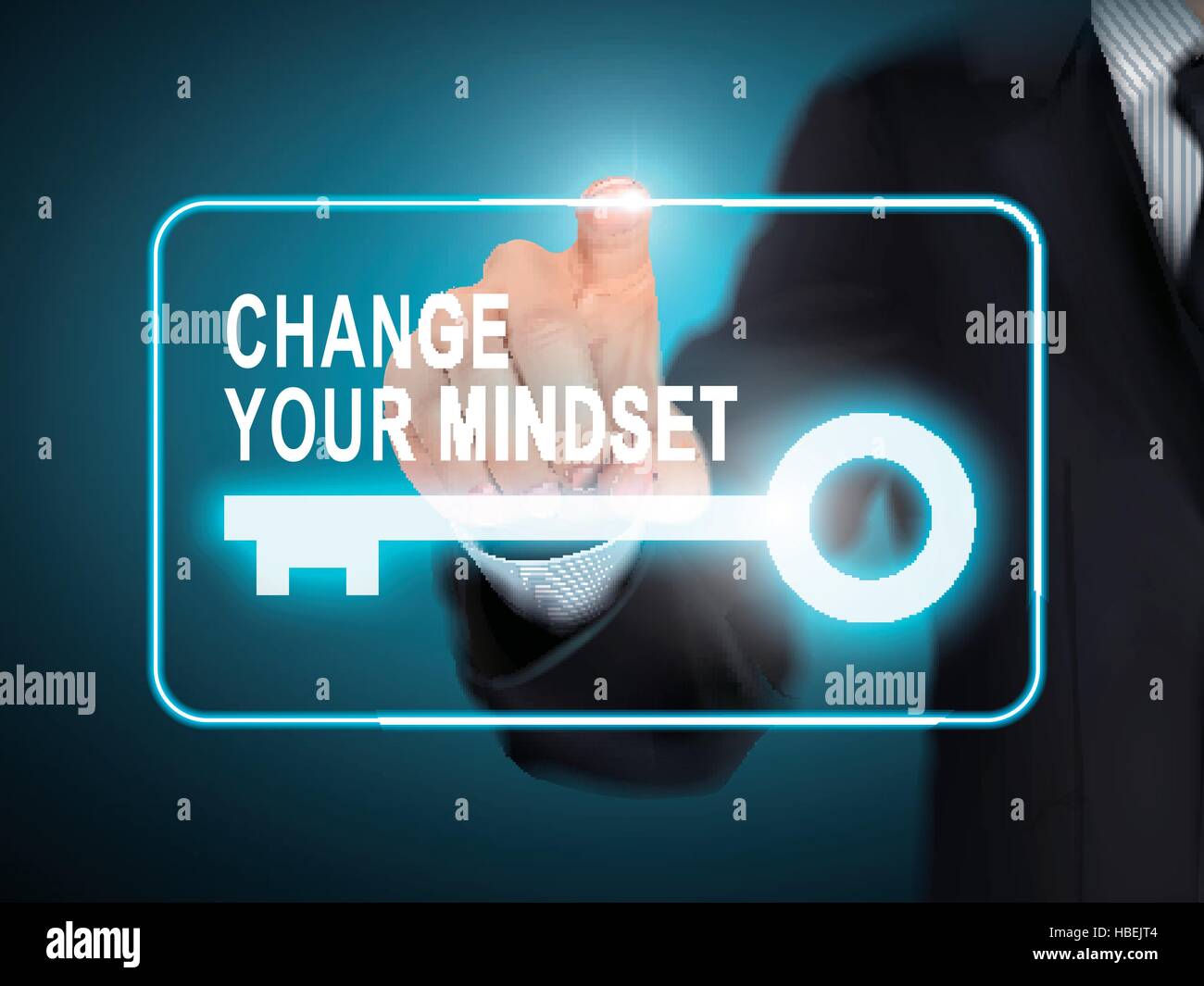 Pressing change key Stock Vector Images - Alamy