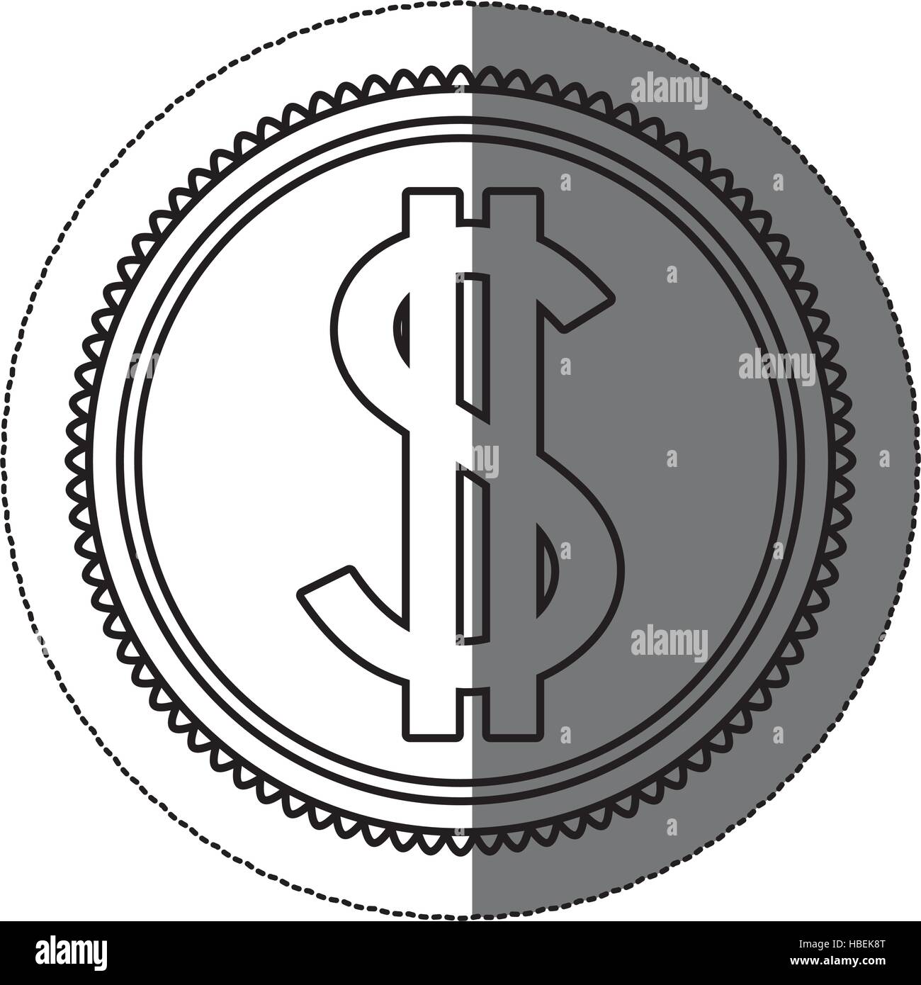 Isolated coin design Stock Vector Image & Art - Alamy
