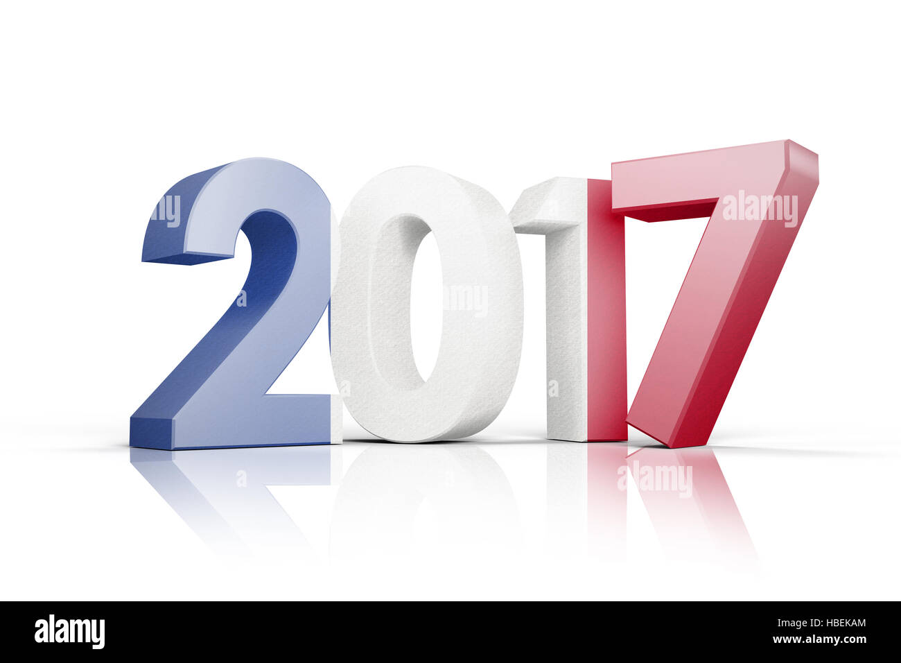 Vector illustration flag france Cut Out Stock Images & Pictures - Alamy