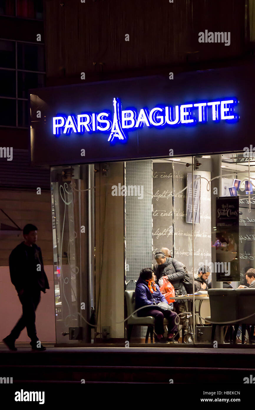 Into the night- urban landscape. A candid nightime photo of streetlife ...