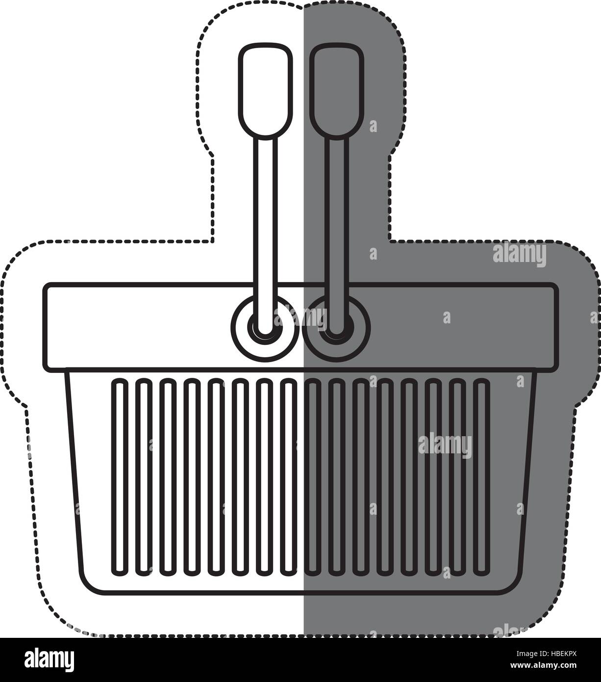 Isolated shopping basket design Stock Vector Image & Art - Alamy