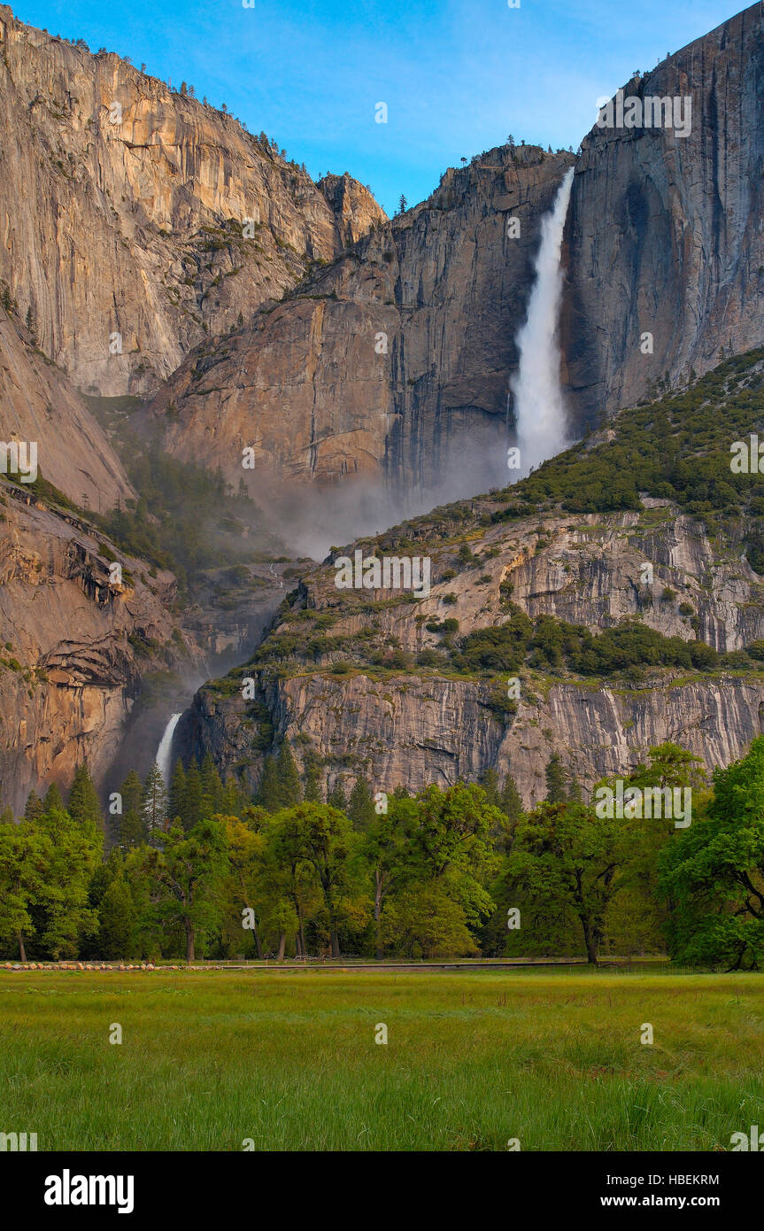 Yosemite Falls in Spring from Cook's Meadow at Dawn, Yosemite National ...