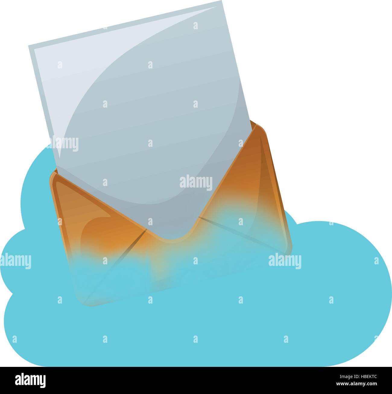 Envelope and cloud computing design Stock Vector Image & Art - Alamy
