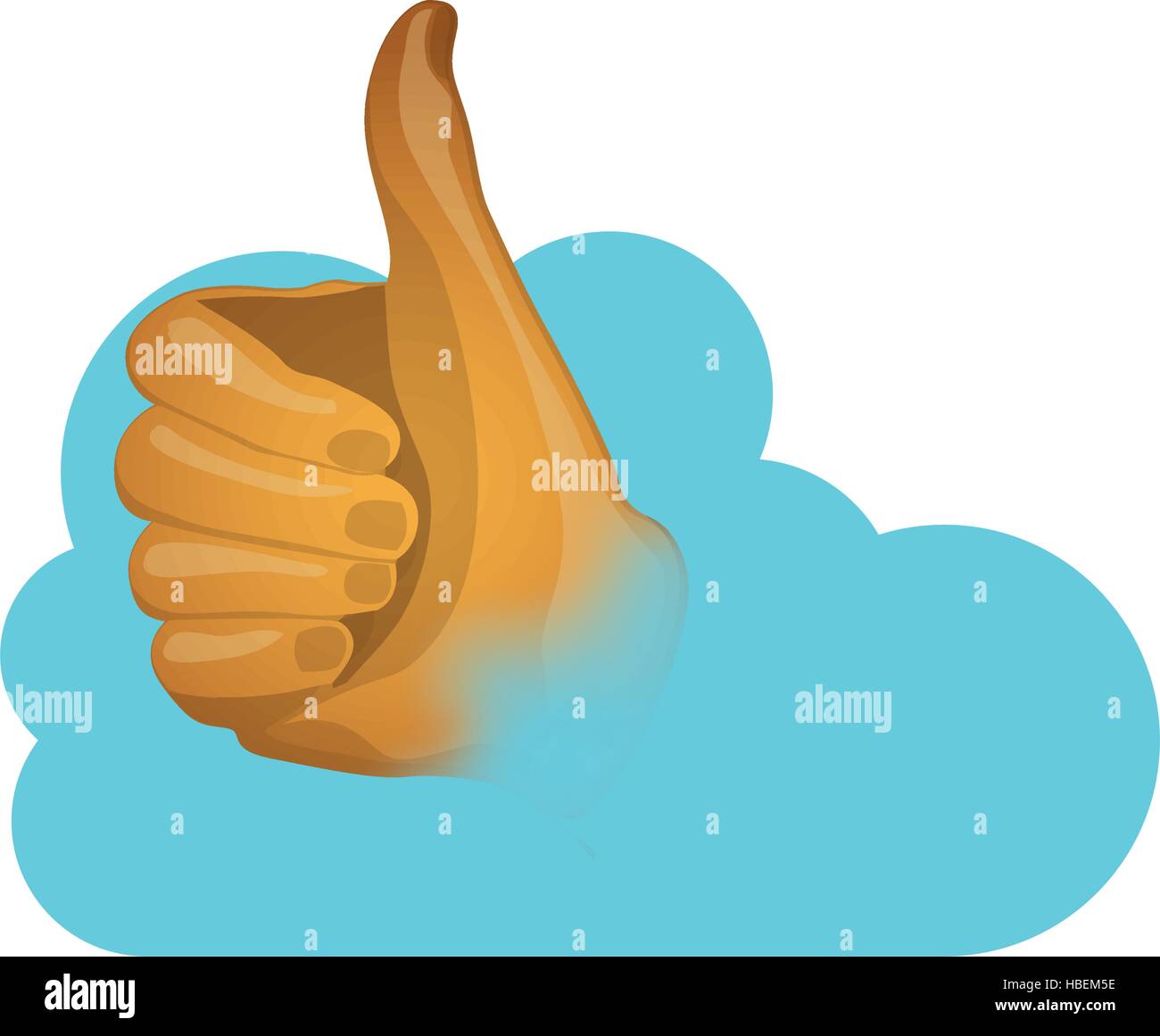 Thumb up and cloud computing design Stock Vector Image & Art - Alamy