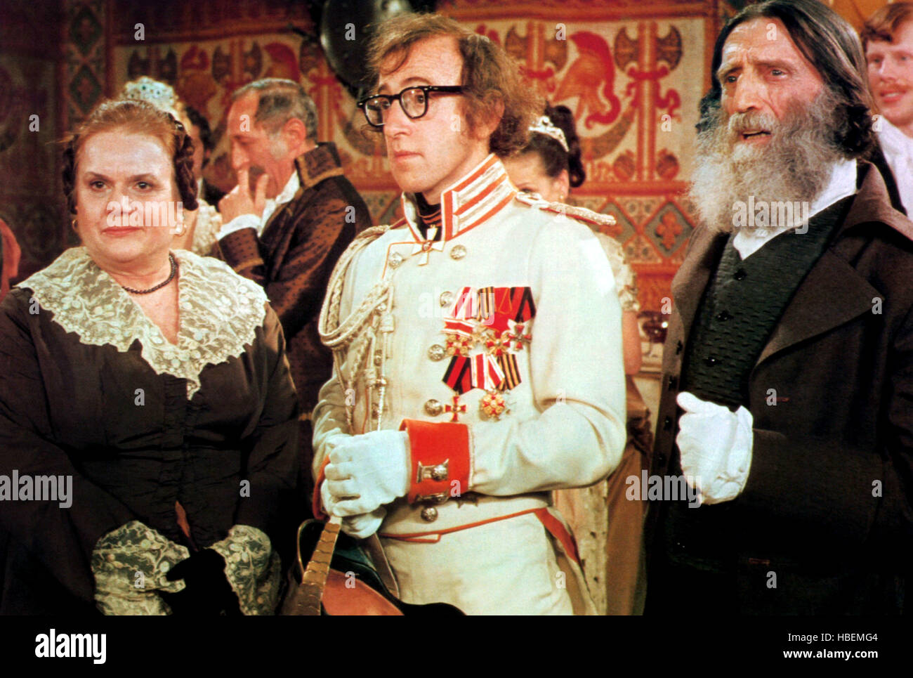 LOVE AND DEATH, Despo Diamantidou, Woody Allen, Zvee Scooler, 1975 ...