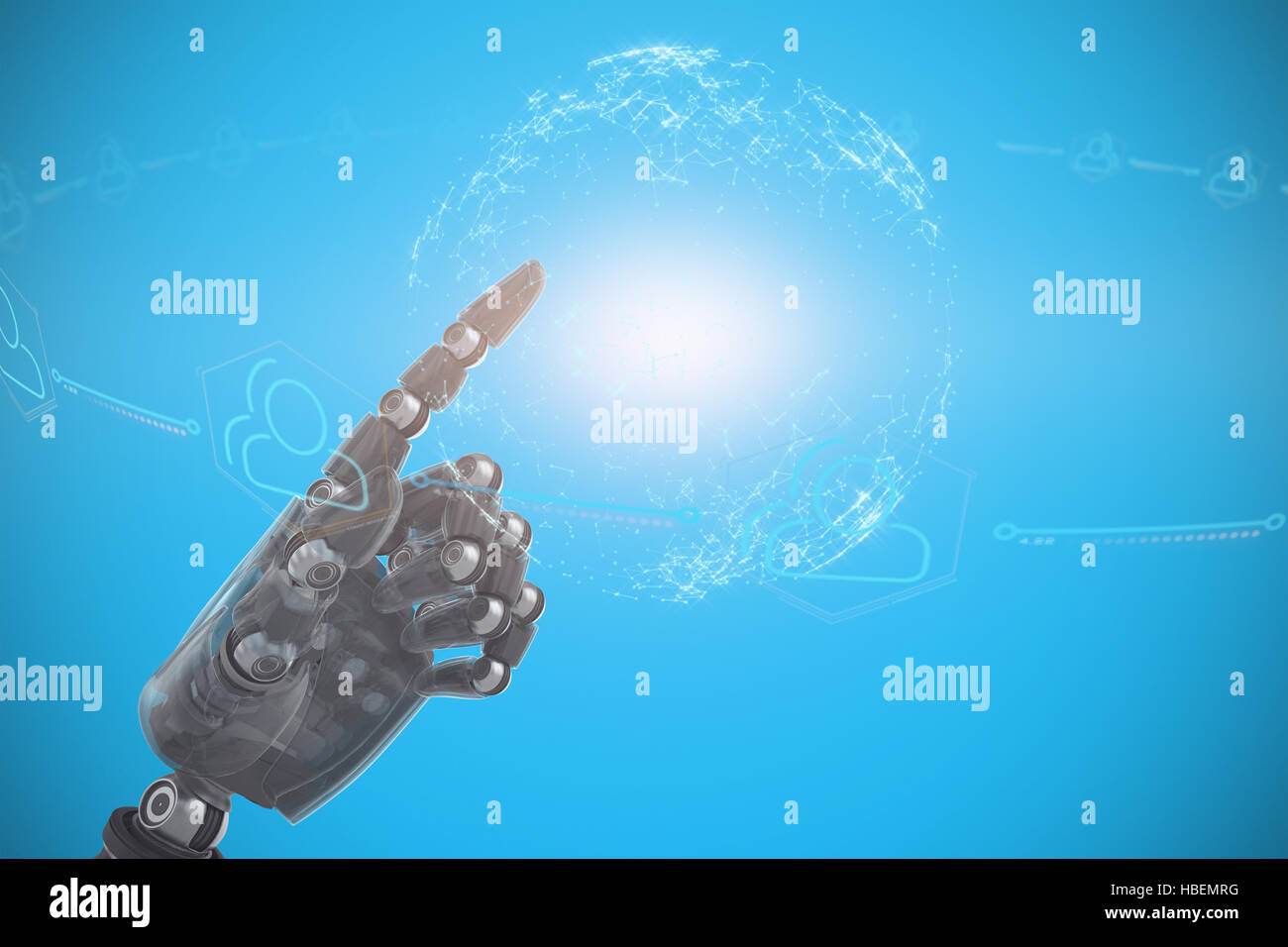 Robotic hand wallpaper hi-res stock photography and images - Alamy