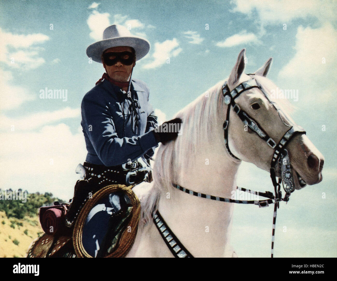 THE LONE RANGER, Clayton Moore, 1956 Stock Photo - Alamy