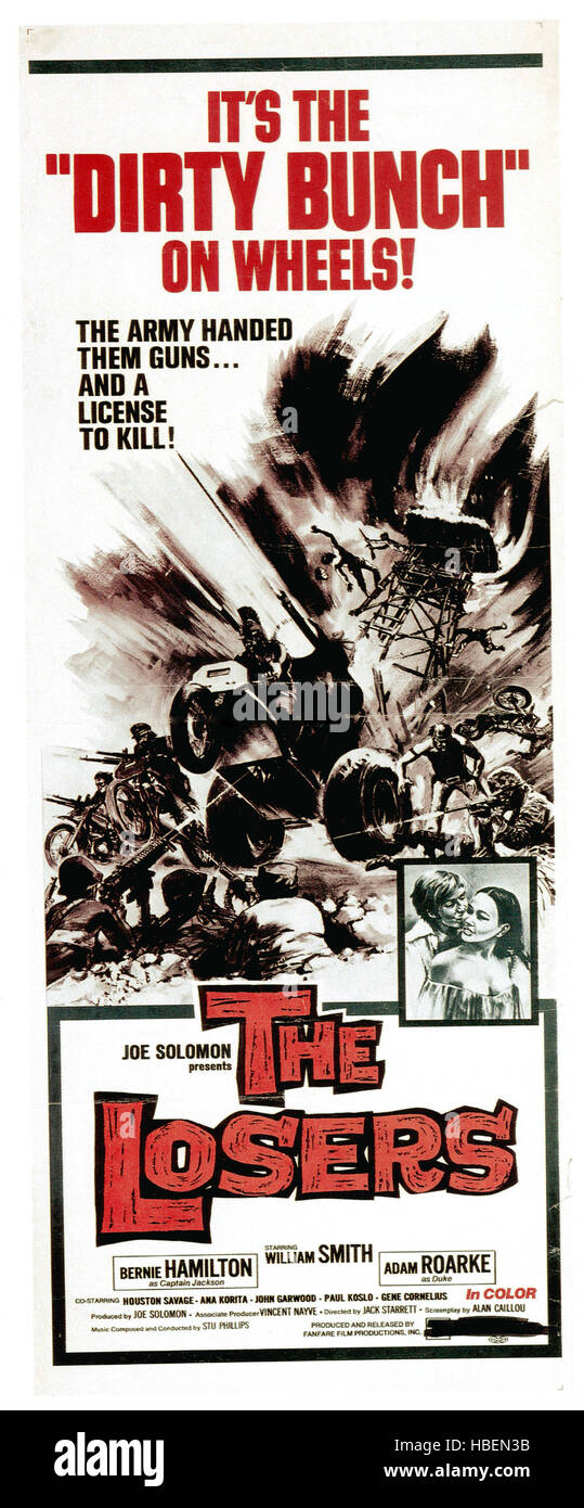 THE LOSERS, (aka NAM'S ANGELS), poster, 1970 Stock Photo - Alamy