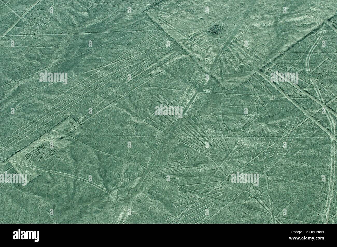 Nazca Lines Condor Peru Stock Photo - Alamy